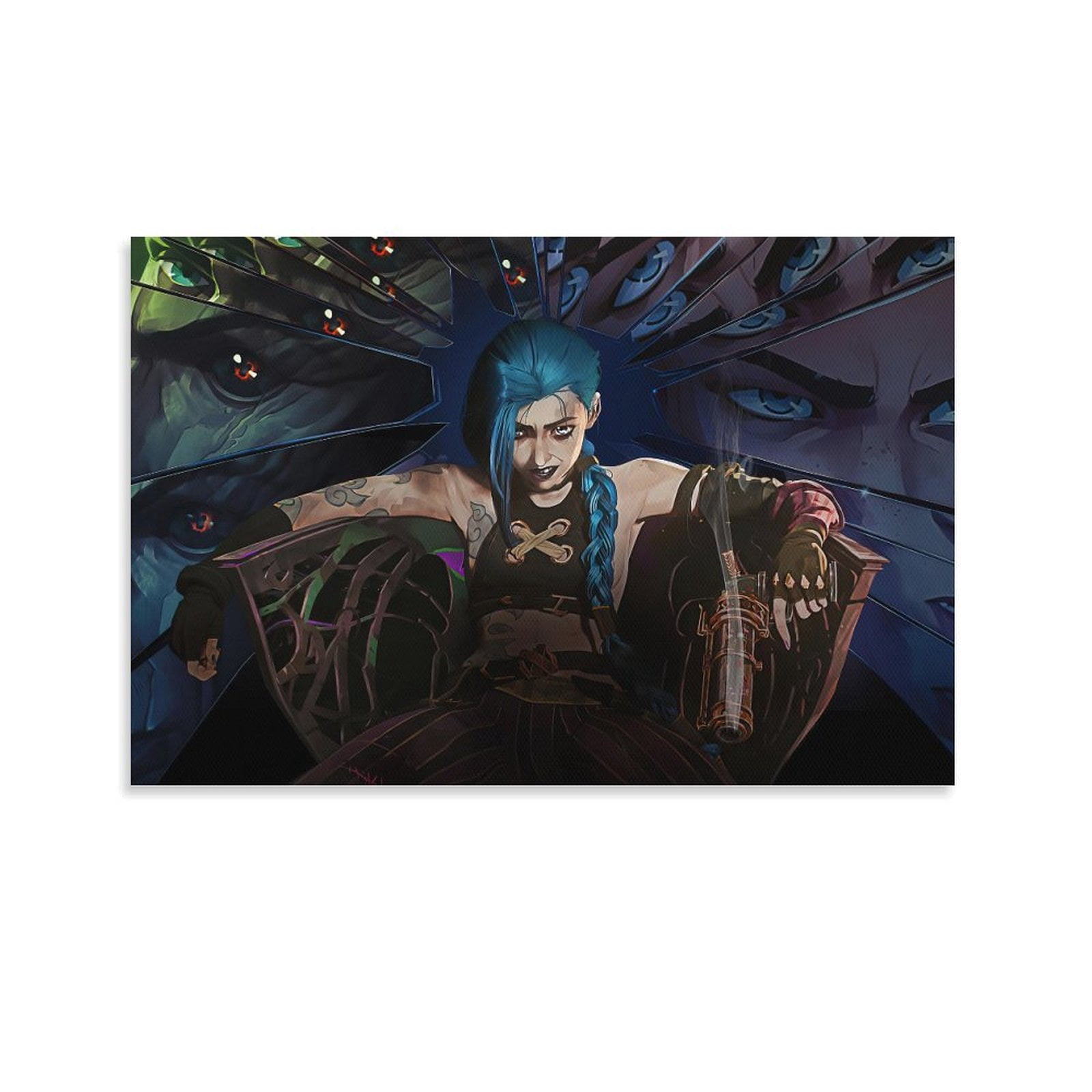 Arcane Anime TV Series Game Jinx Poster (35) Art Poster Canvas Painting ...
