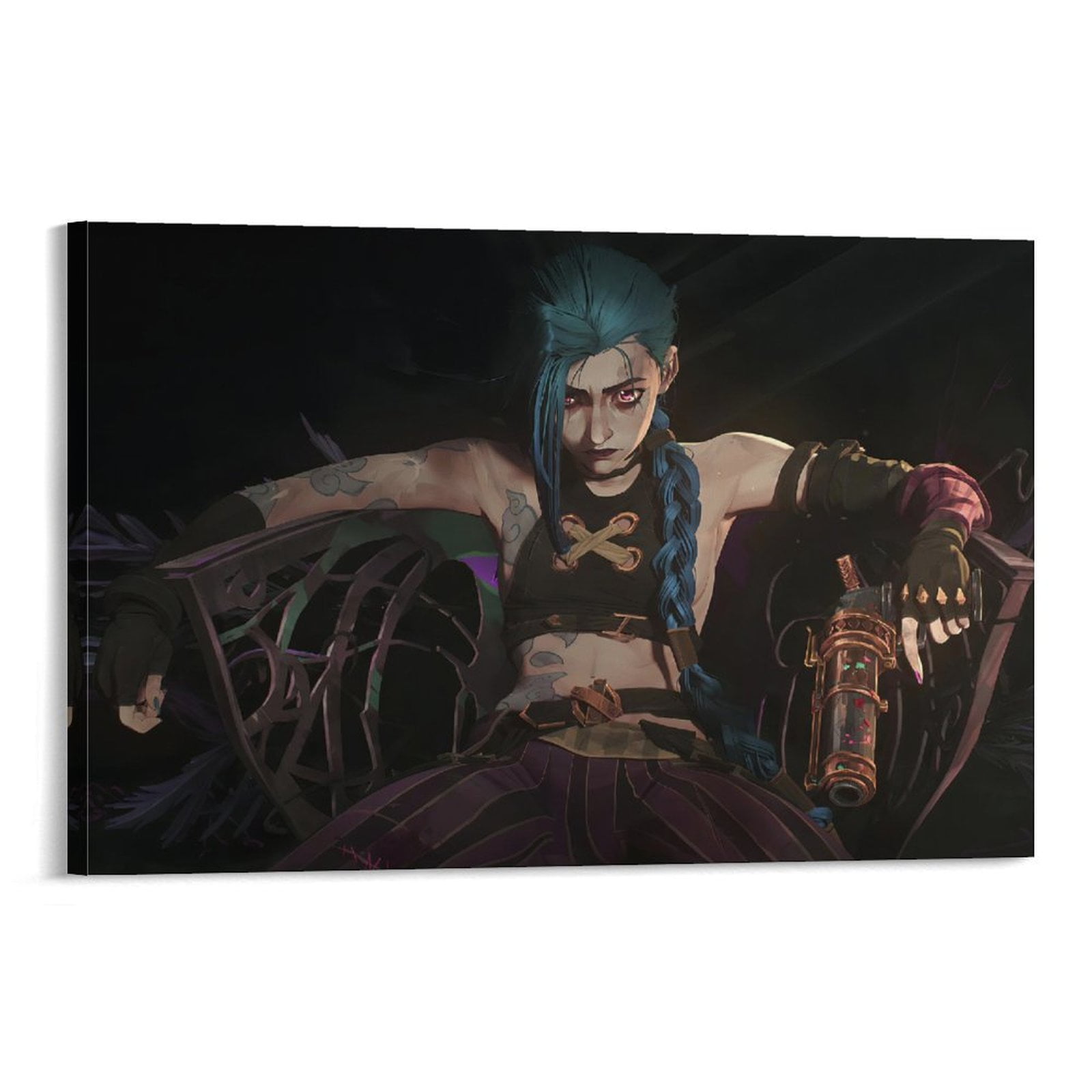 Arcane Anime TV Series Game Jinx Poster (9) Canvas Wall Art Prints ...
