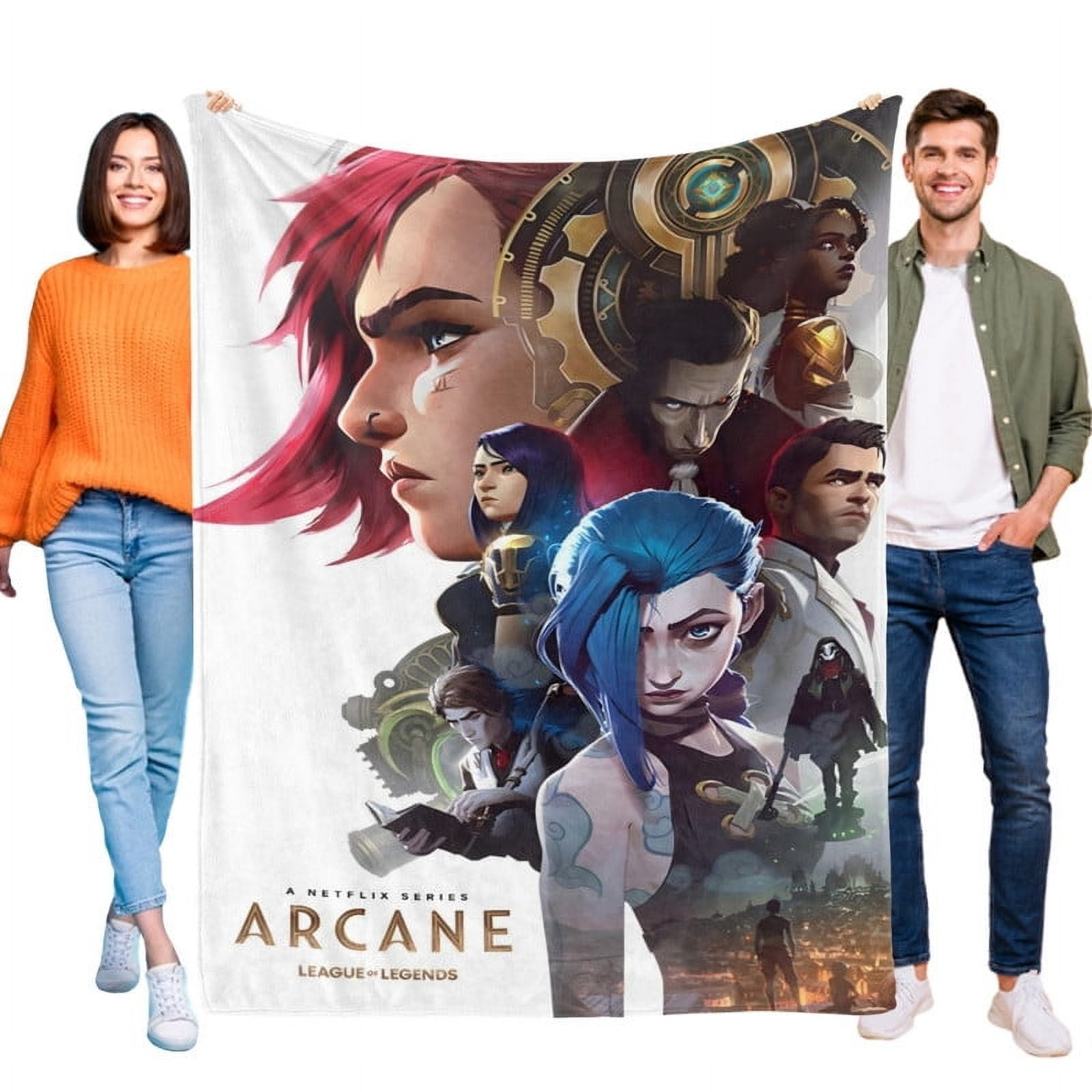 Arcane Cartoon Blanket Soft Throw Blanket Micro Fleece Fuzzy Blankets ...