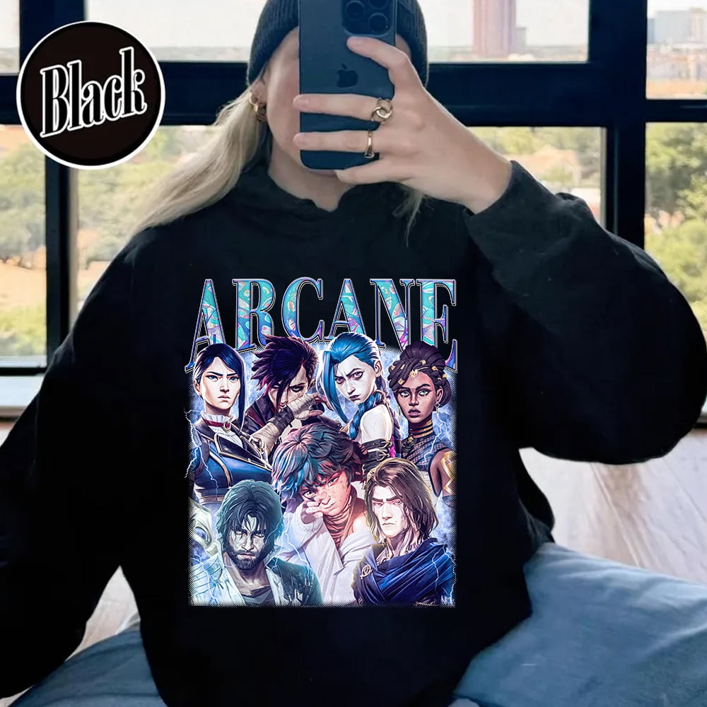 Arcane Game Characters LOL Shirt - Walmart.com