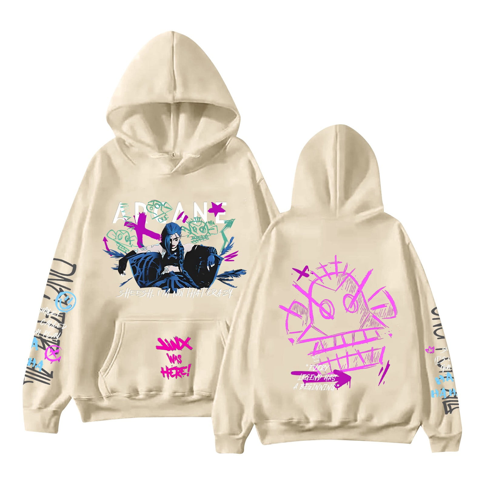 Arcane Hoodie League of Legends League of Legends Arcane Hoodie Arcane ...