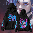 Arcane Hoodie League of Legends Mens Jinx Arcane Hoodie Mens Jinx ...