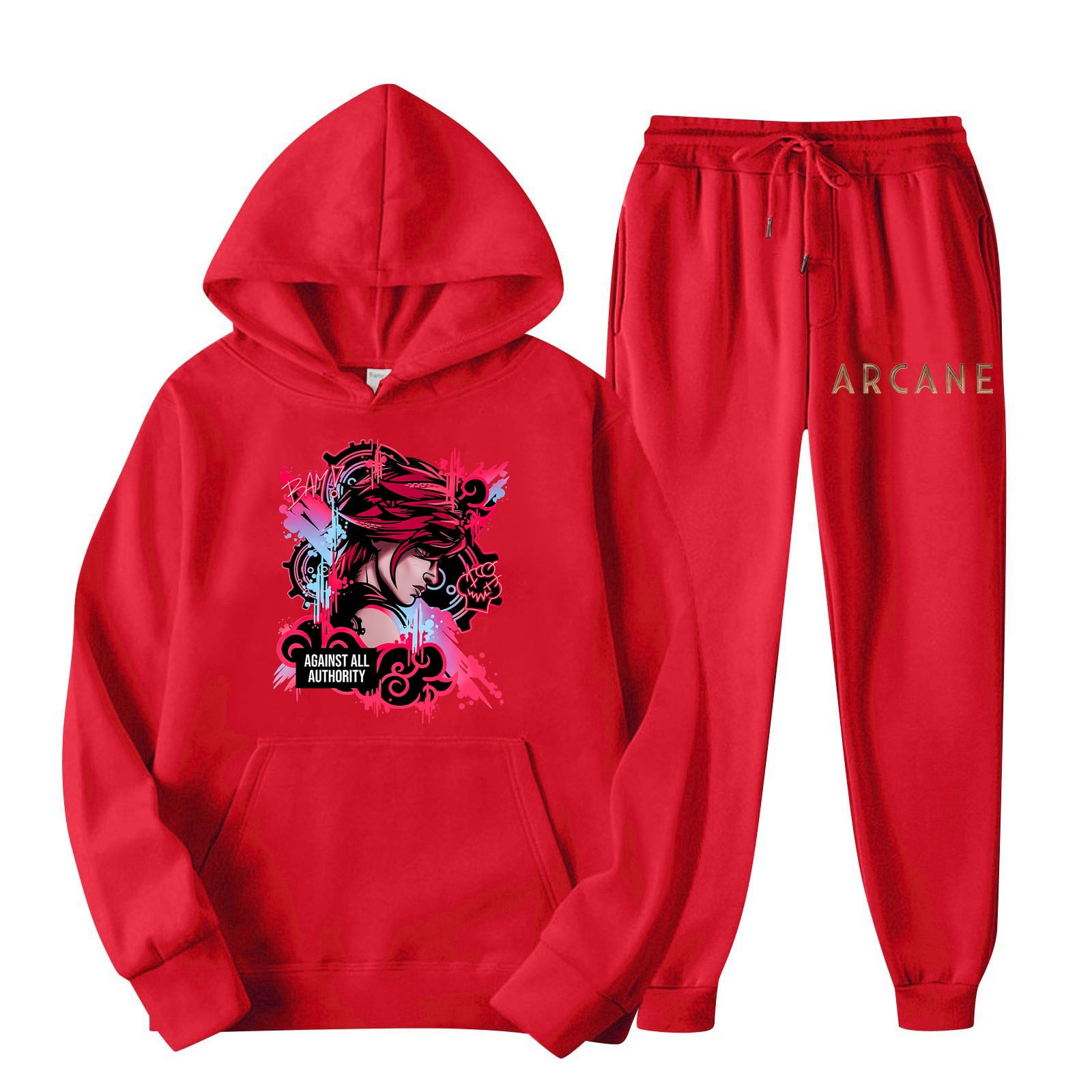 Arcane Jinx Arcane Jinx Art Print Crew Neck – League of Legends Long ...