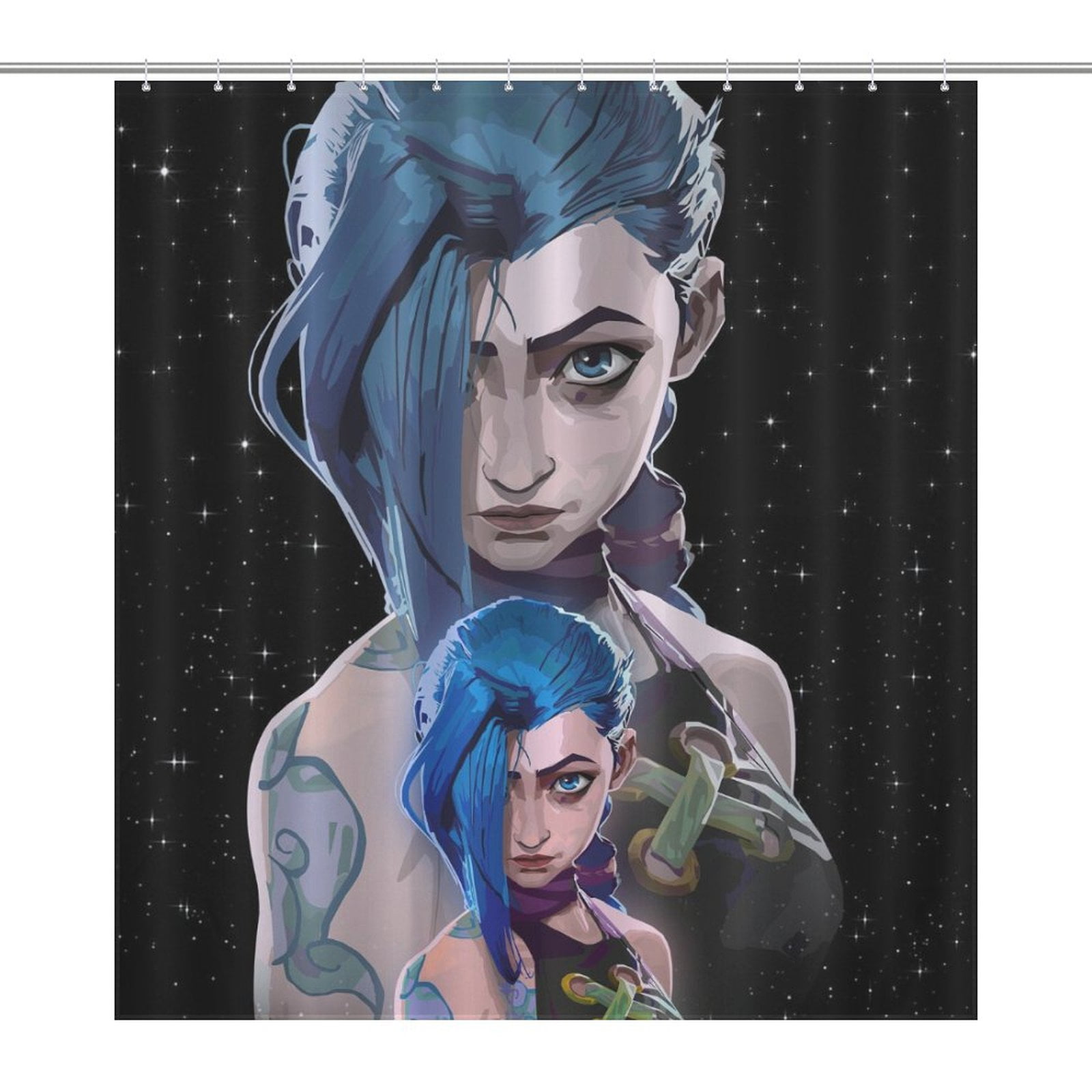 Arcane-Jinx Cartoon Shower Curtain, Cute Novelty Waterproof Polyester ...