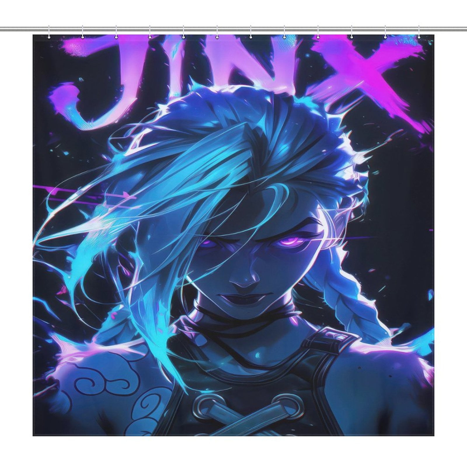 Arcane-Jinx Cartoon Shower Curtain, Cute Novelty Waterproof Polyester ...