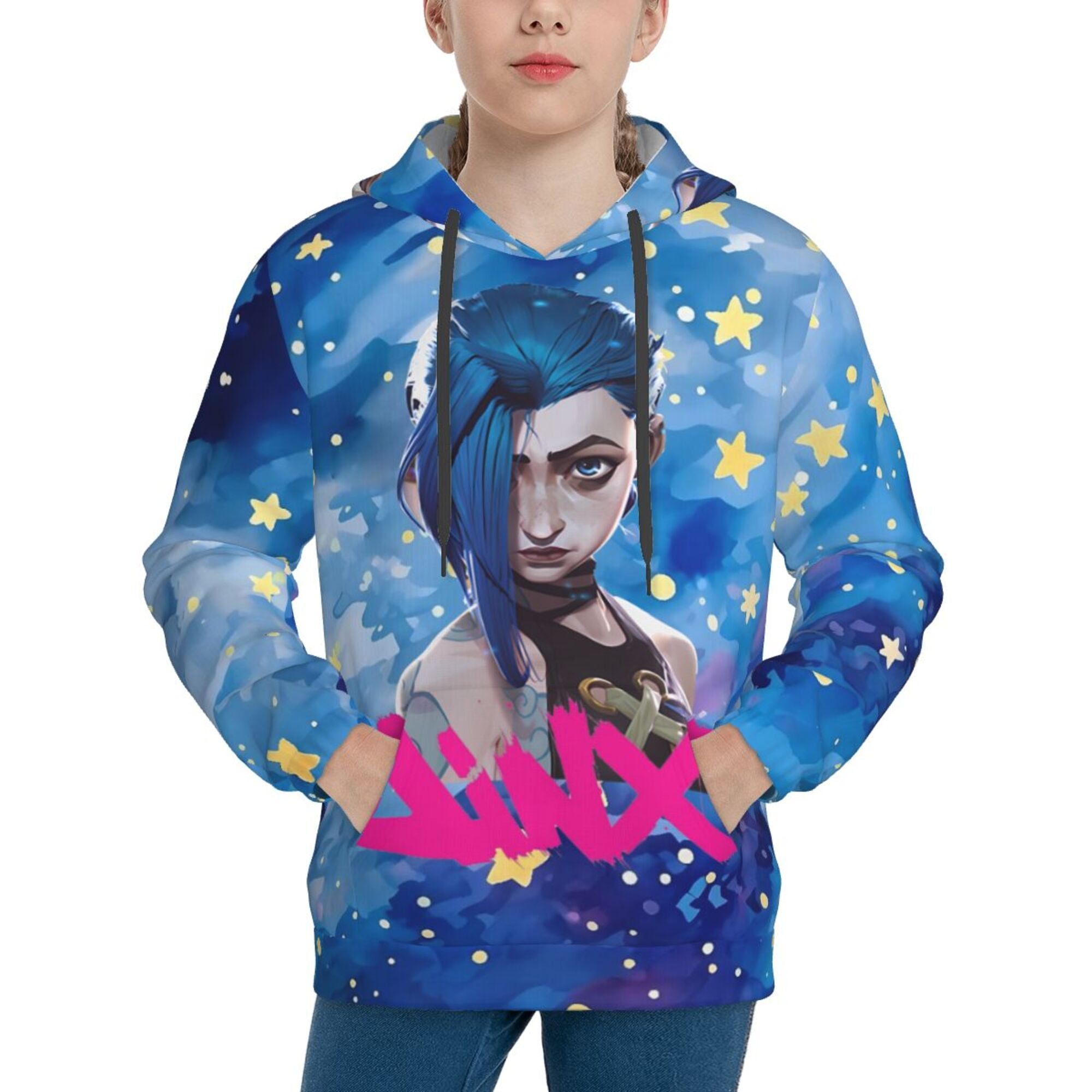 Arcane Jinx Kids' Hoodie 3d Print Sweatshirt Soft Pullover Hooded With Big Pockets For Boys Or ...