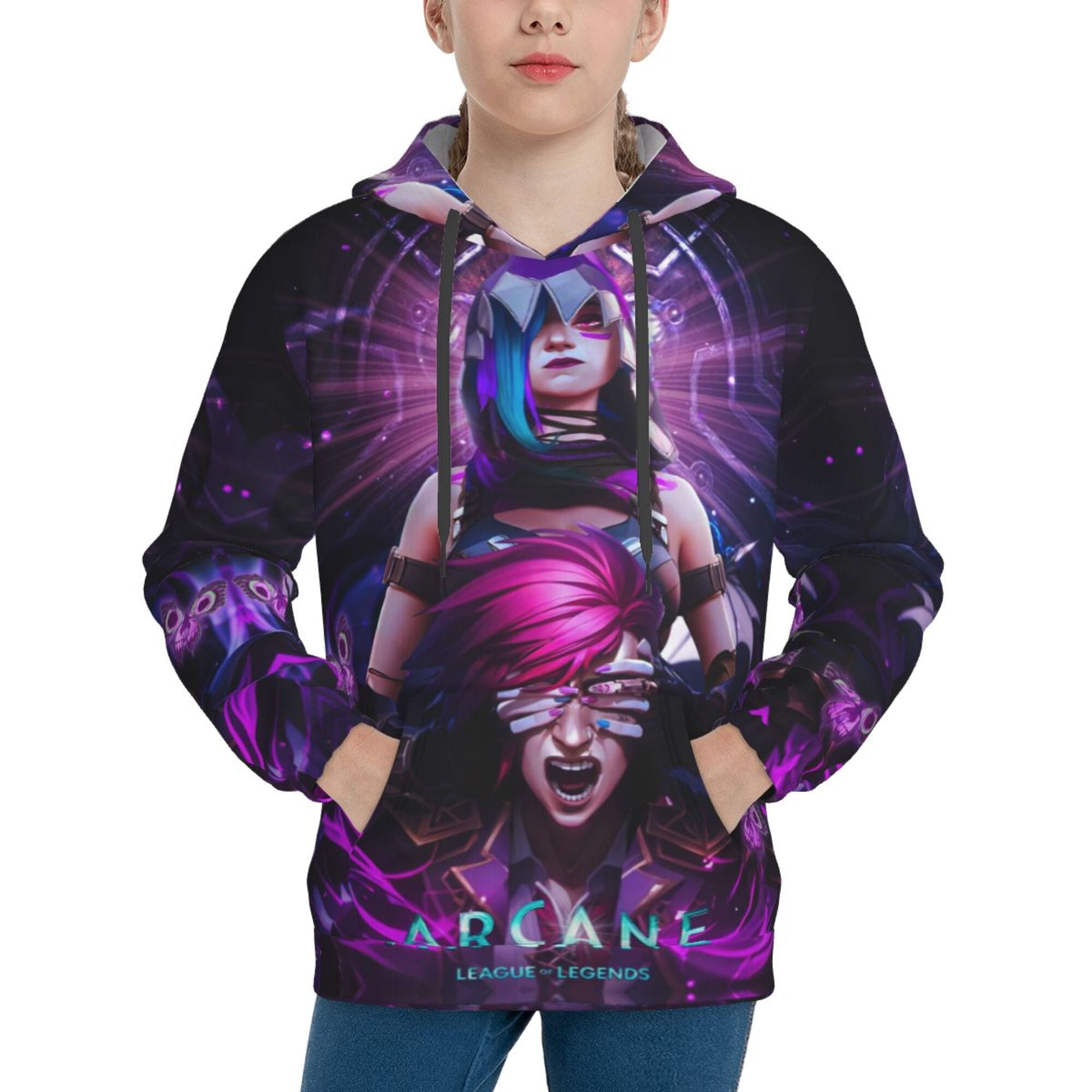 Arcane Jinx Kids' Hoodie 3d Print Sweatshirt Soft Pullover Hooded With ...