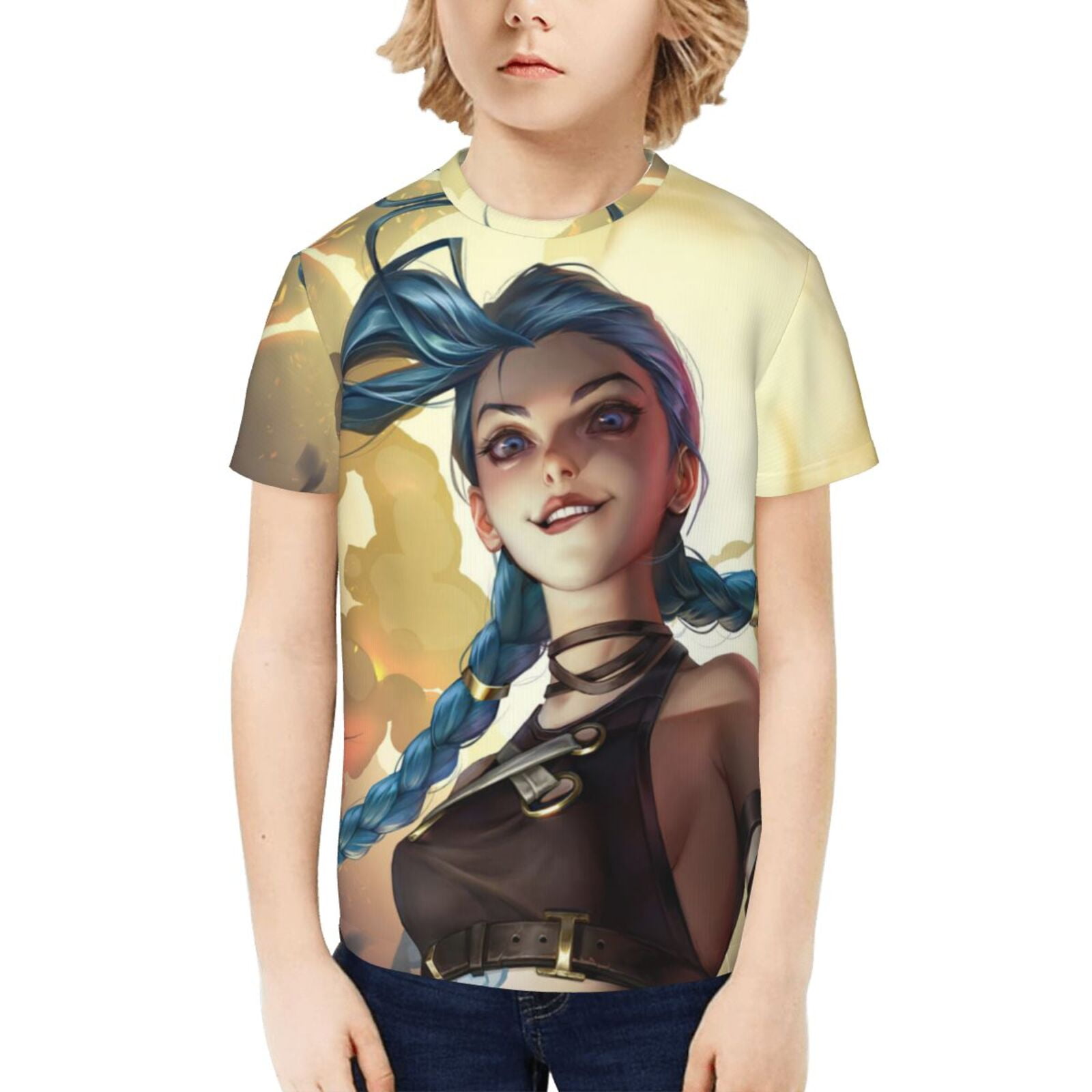 Arcane Jinx Kids T-Shirt 3d Printed Graphic T-Shirts Boys And Girls ...
