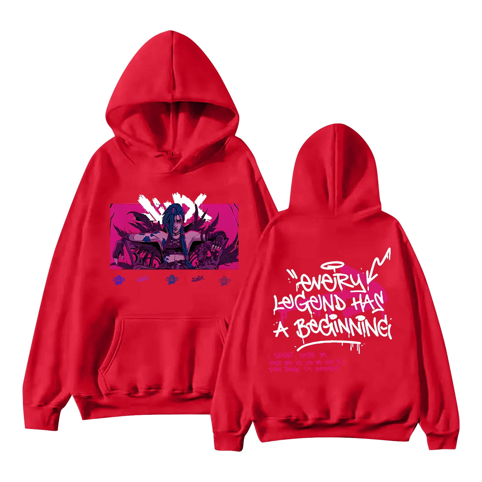 Arcane Jinx Shirt Unisex Graphic Hoodie with Bold Design Comfortable ...