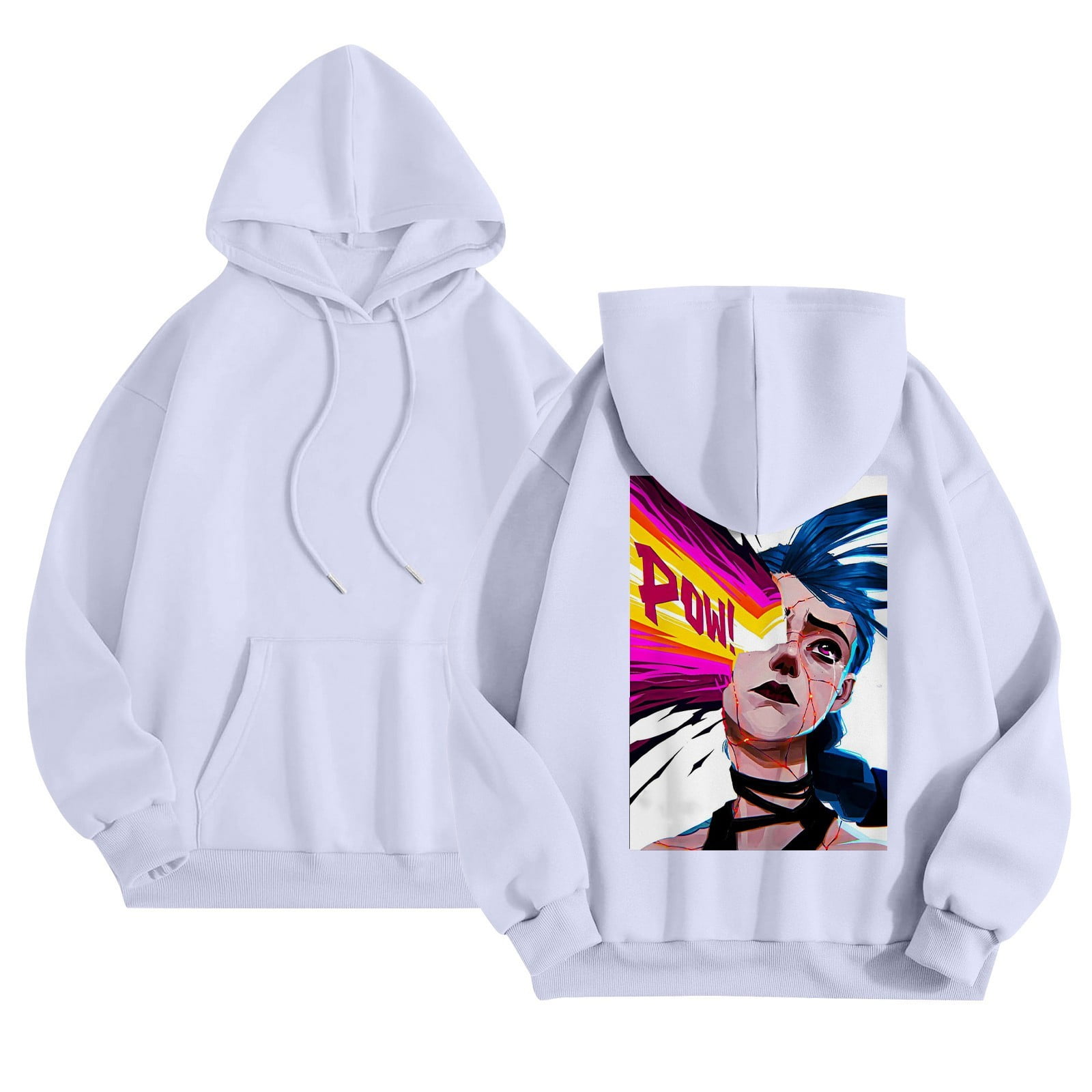 Arcane Jinx T-Shirt Women's Casual Comfort Plush Long Sleeve Arcane ...