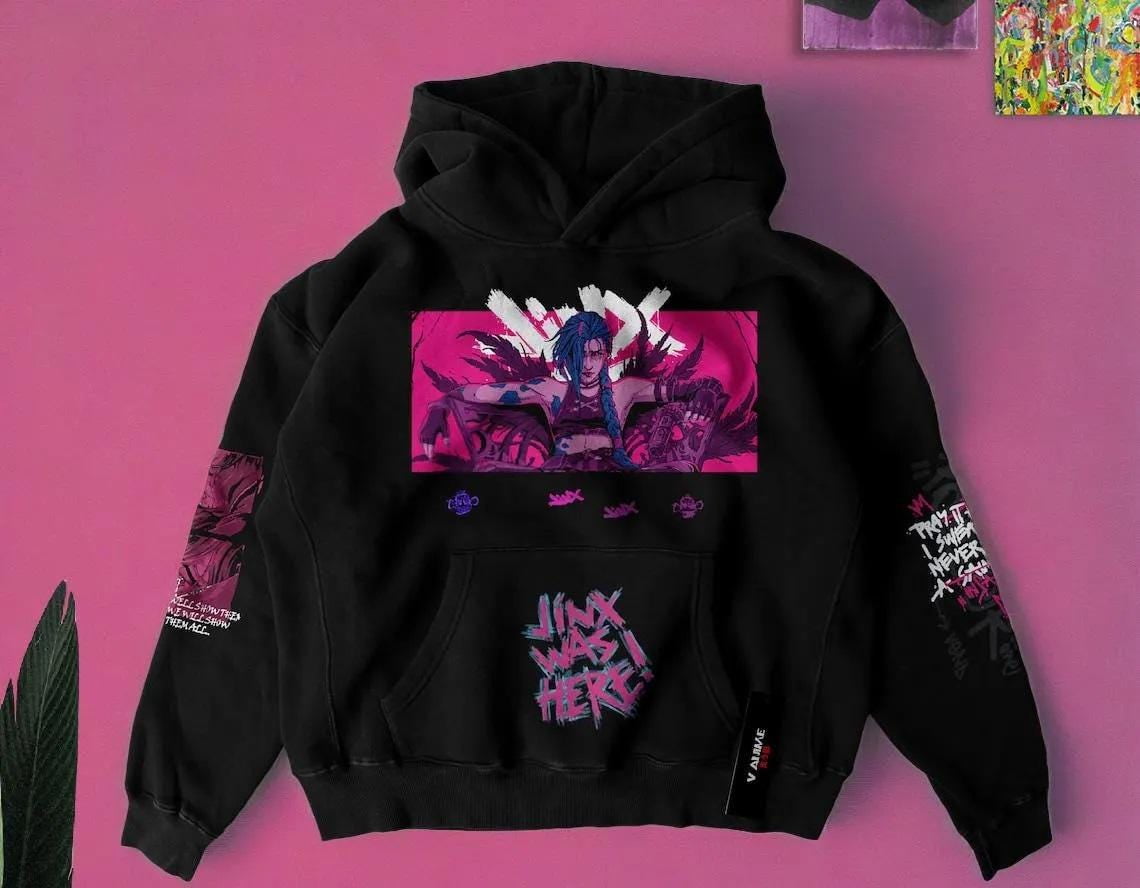 Arcane Jinx Unisex Oversize Hoodie - Walmart.com