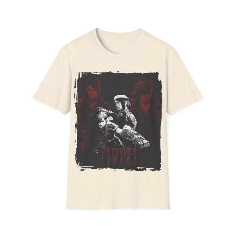 Arcane Jinx Vi LOL T-Shirt League Of Legends Streetwear Gaming Apparel ...