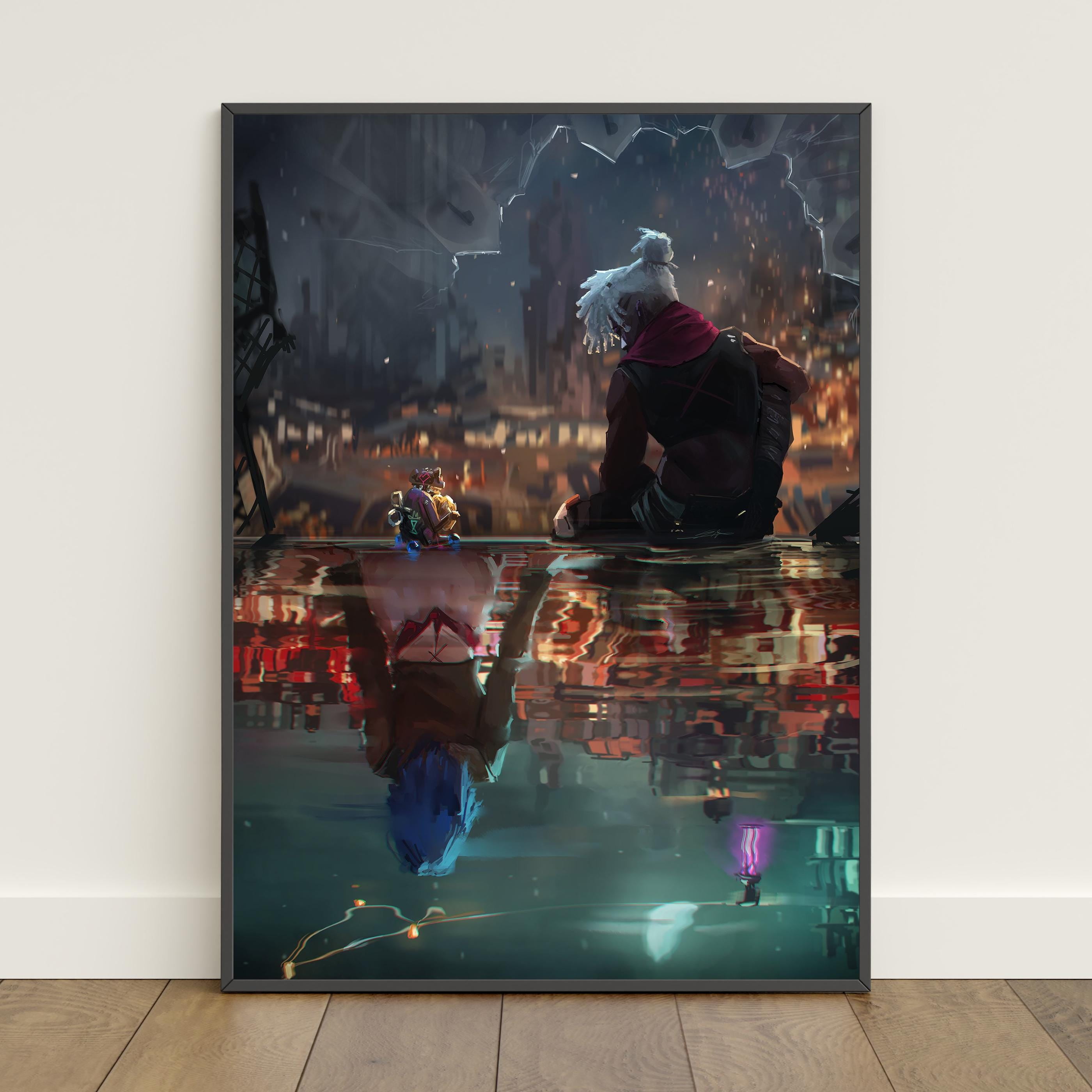 Arcane | Jinx and Ekko Love Wall Art | TV Show Canvas Decor - Walmart.com