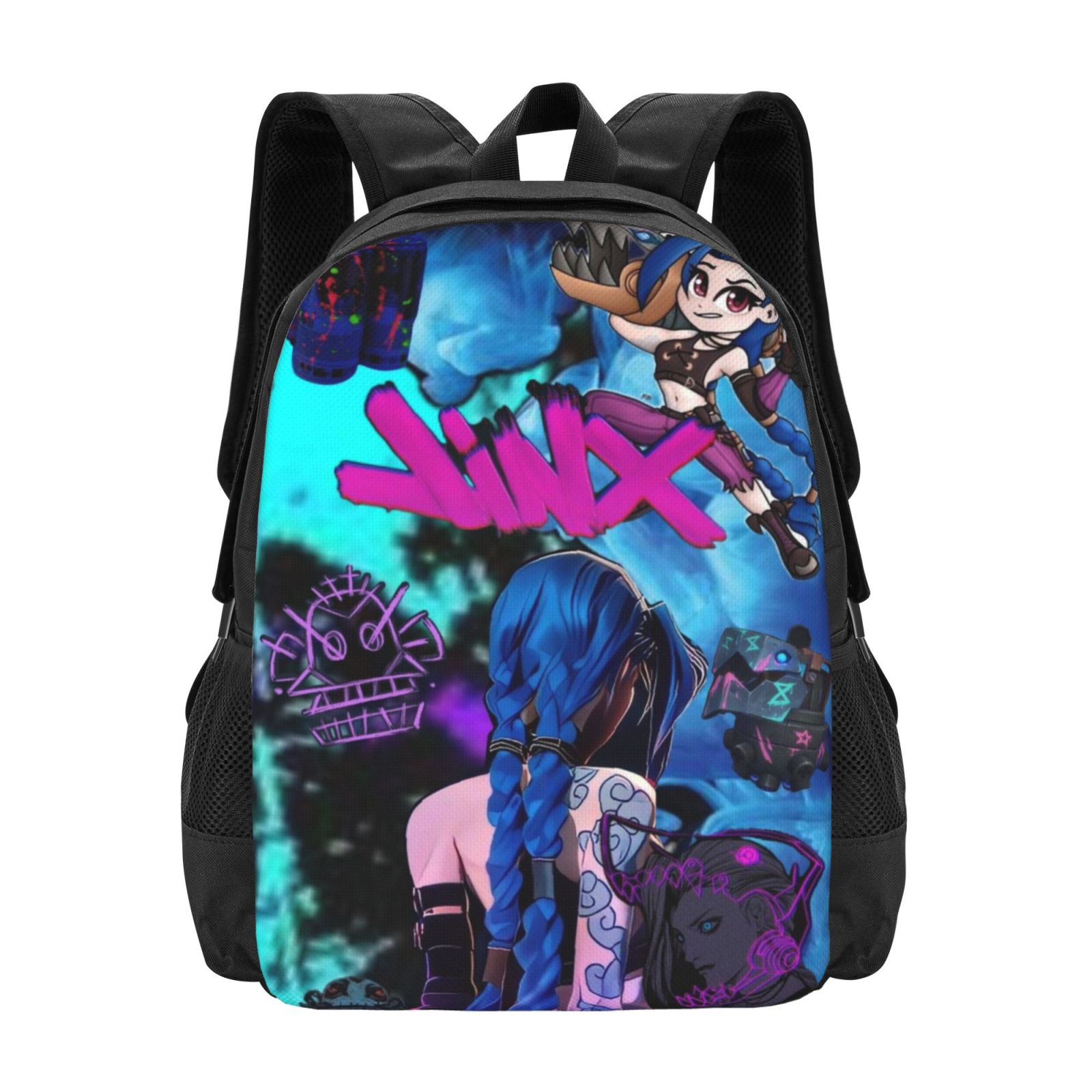 Arcane League of Legends Backpack, Jinx 3D Printed School Backpack ...
