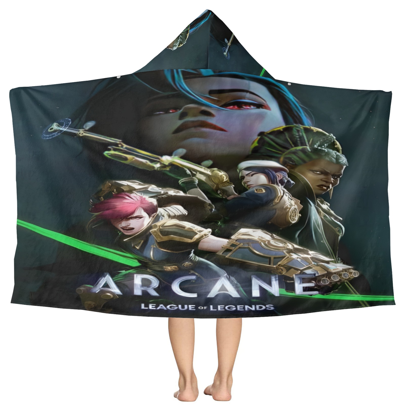 Arcane League of Legends beach Cape Towel: A versatile, soft, and ...