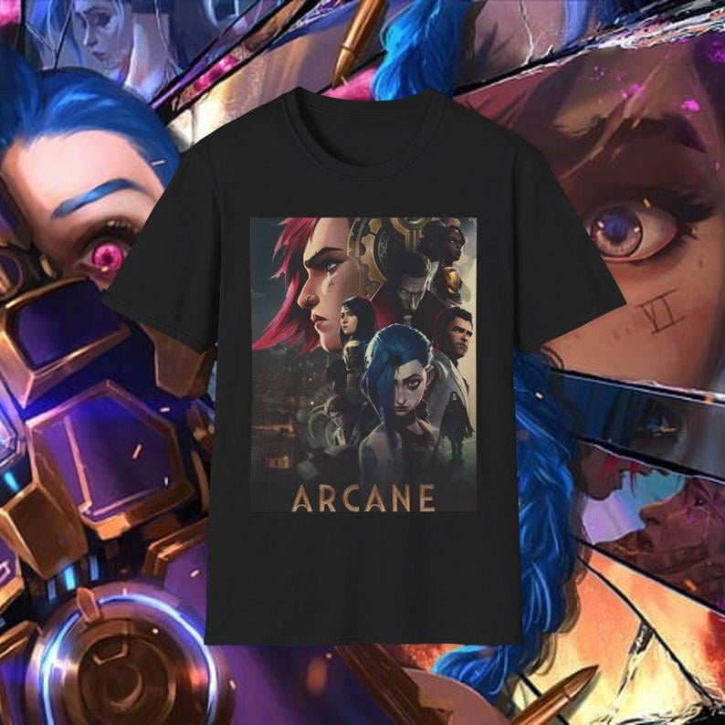 Arcane League Of Legends Jinx Vi Powder Softstyle T ADCNU Unisex ...