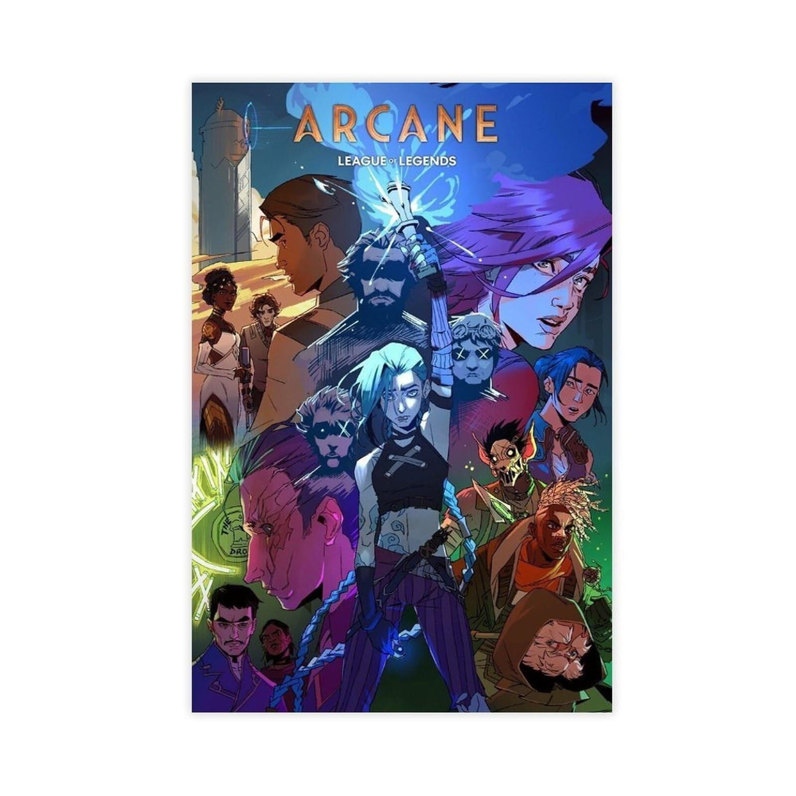 Arcane League Of Legends Poster 3 Canvas Poster Wall Art Decor Print ...