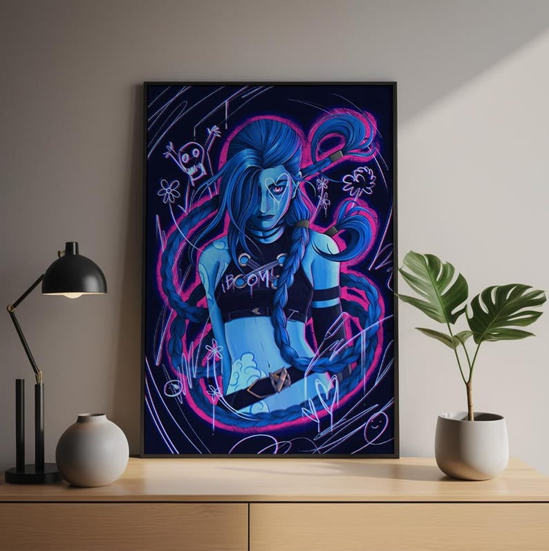 Arcane League Of Legends Season Poster, Jinx Poster - Printed - Walmart.com
