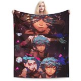 Arcane League Of Legends Throw Blanket,Jinx Lol Ultra-Soft Micro Fleece ...