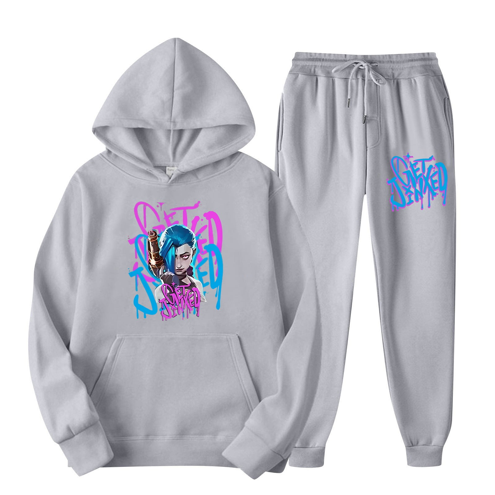 Arcane：League Of Legends Womens Pajama Sets Women's Casual Two-Piece ...