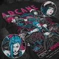 Arcane League of Legends Anime T-Shirt, Jinx Vi Caitlyn Graphic Tee ...