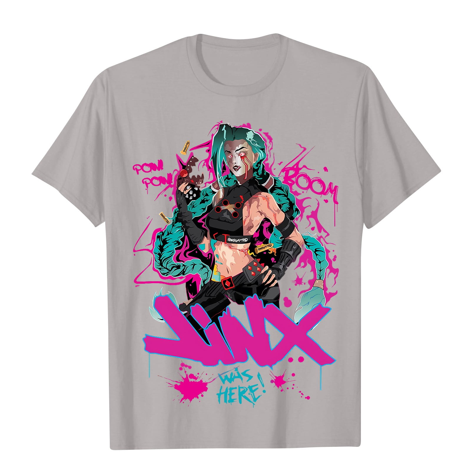 Arcane League of Legends Jinx Arcane T-Shirts Arcane Shirt for Men ...