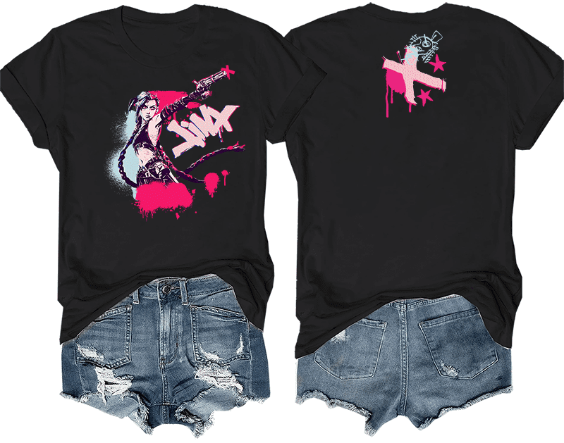 Arcane League of Legends Jinx Shirt, Jinx Shirt, Arcane League of ...