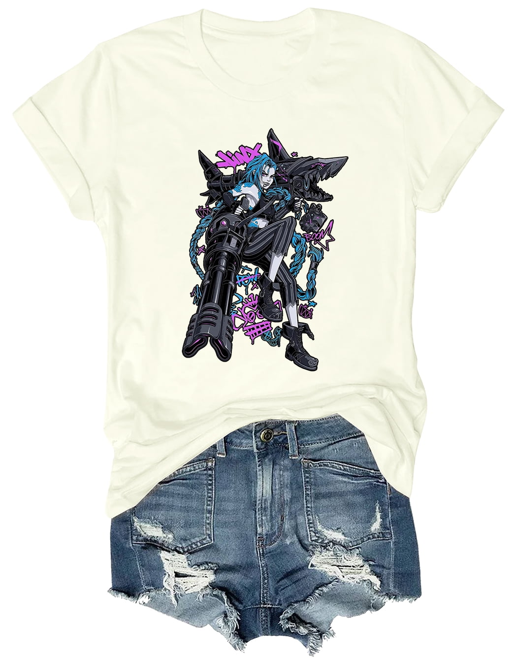Arcane League of Legends Jinx Shirt, Jinx Shirt, Arcane League of ...