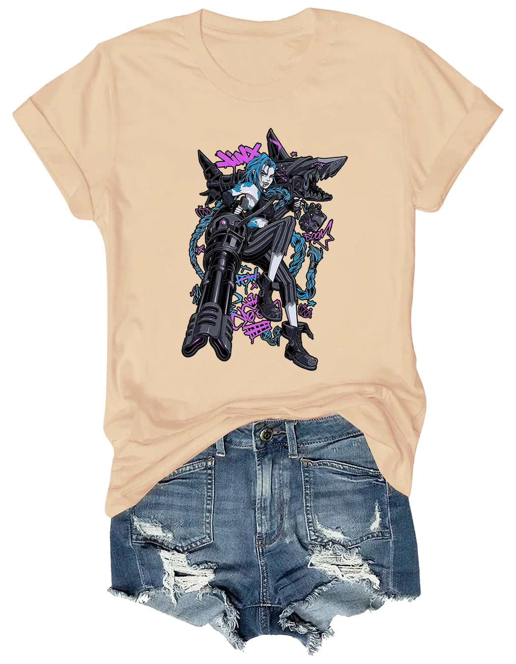 Arcane League of Legends Jinx Shirt, Jinx Shirt, Arcane League of ...
