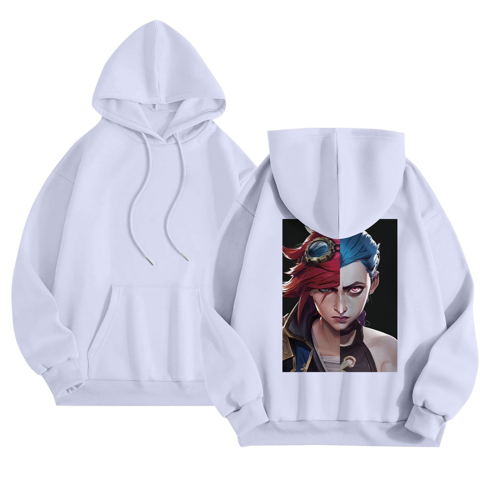 Arcane Merch Women's Casual Comfort Plush Long Sleeve Arcane Loose ...