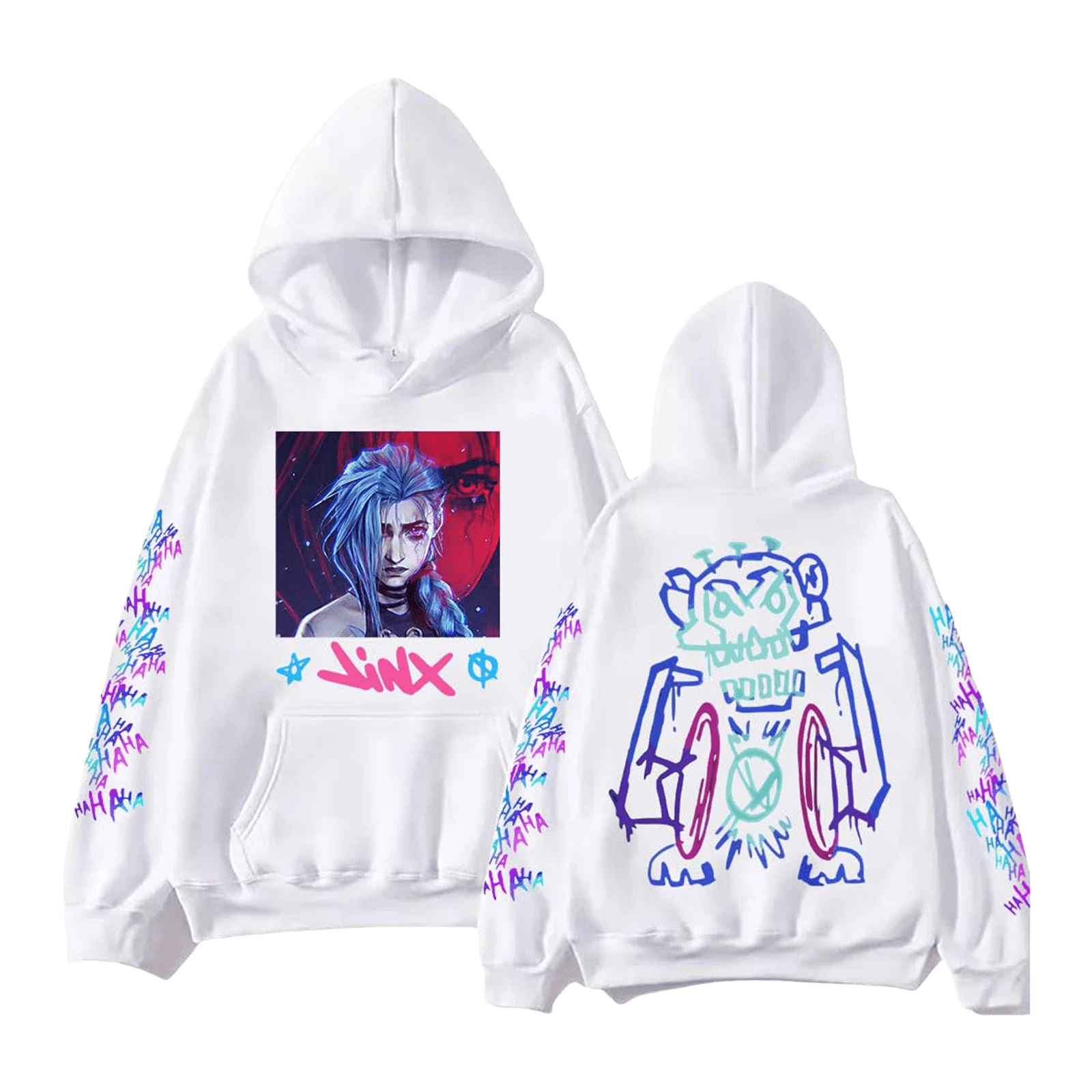 Arcane Merch Women's Fashionable Daily Versatile Casual Hooded ...