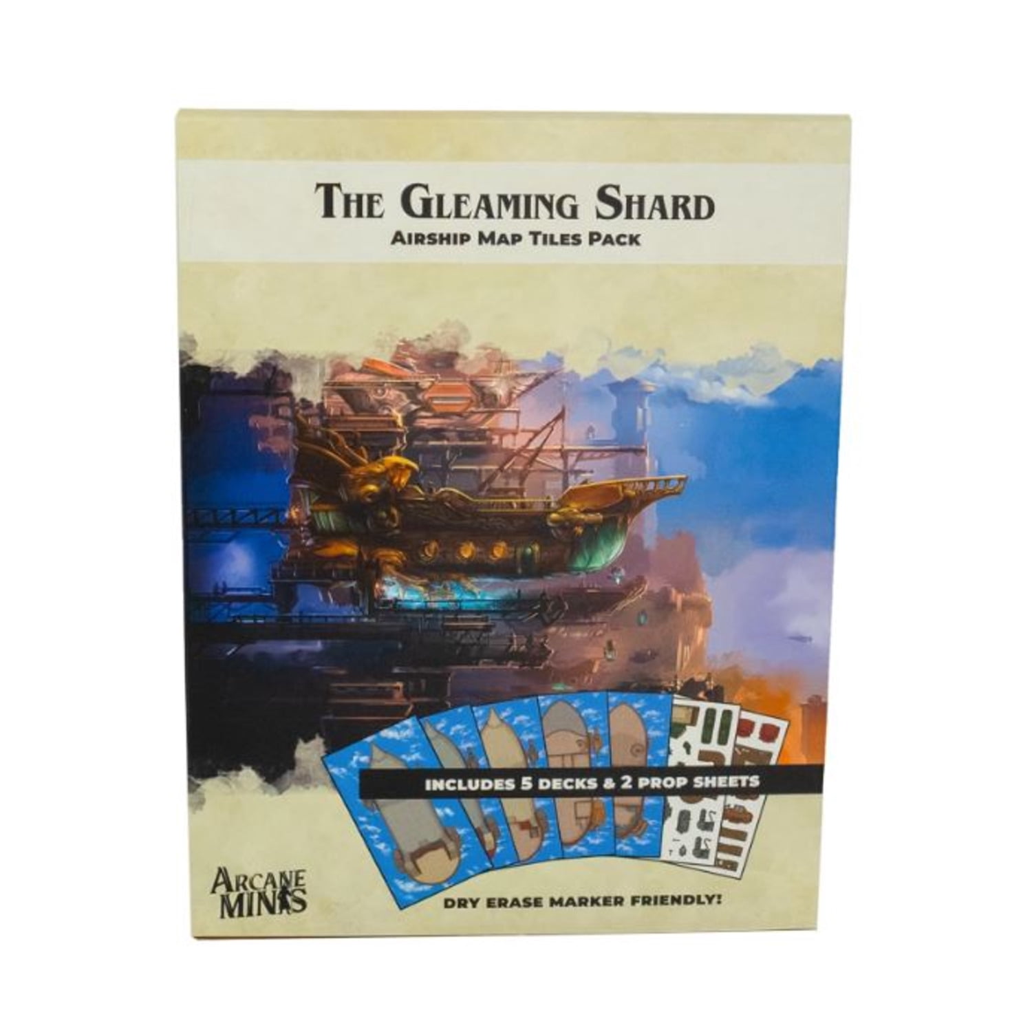 Arcane Minis Gleaming Shard - Airship Map Tiles Pack New - Walmart.com