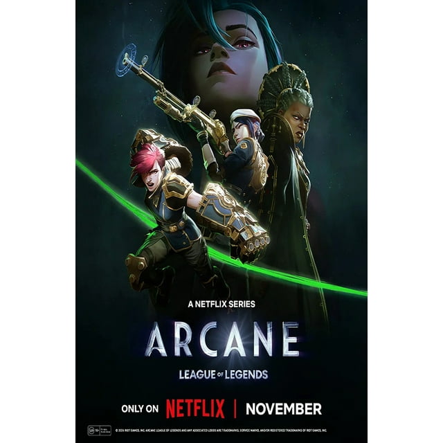 Arcane Season 2 2024 Movie poster Print Bedroom Decor Silk Canvas wall ...