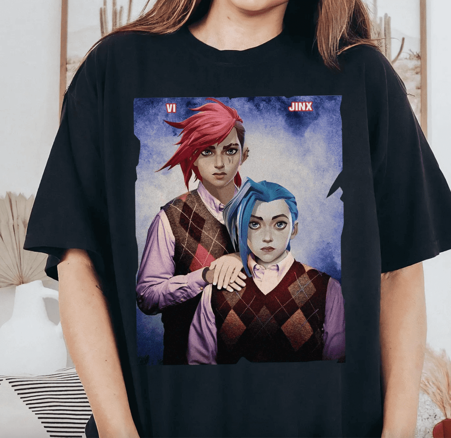 Arcane Shirt, LOL Shirt, Jinx Vi Viktor Caitlyn Tee, Arcane Movie Shirt ...