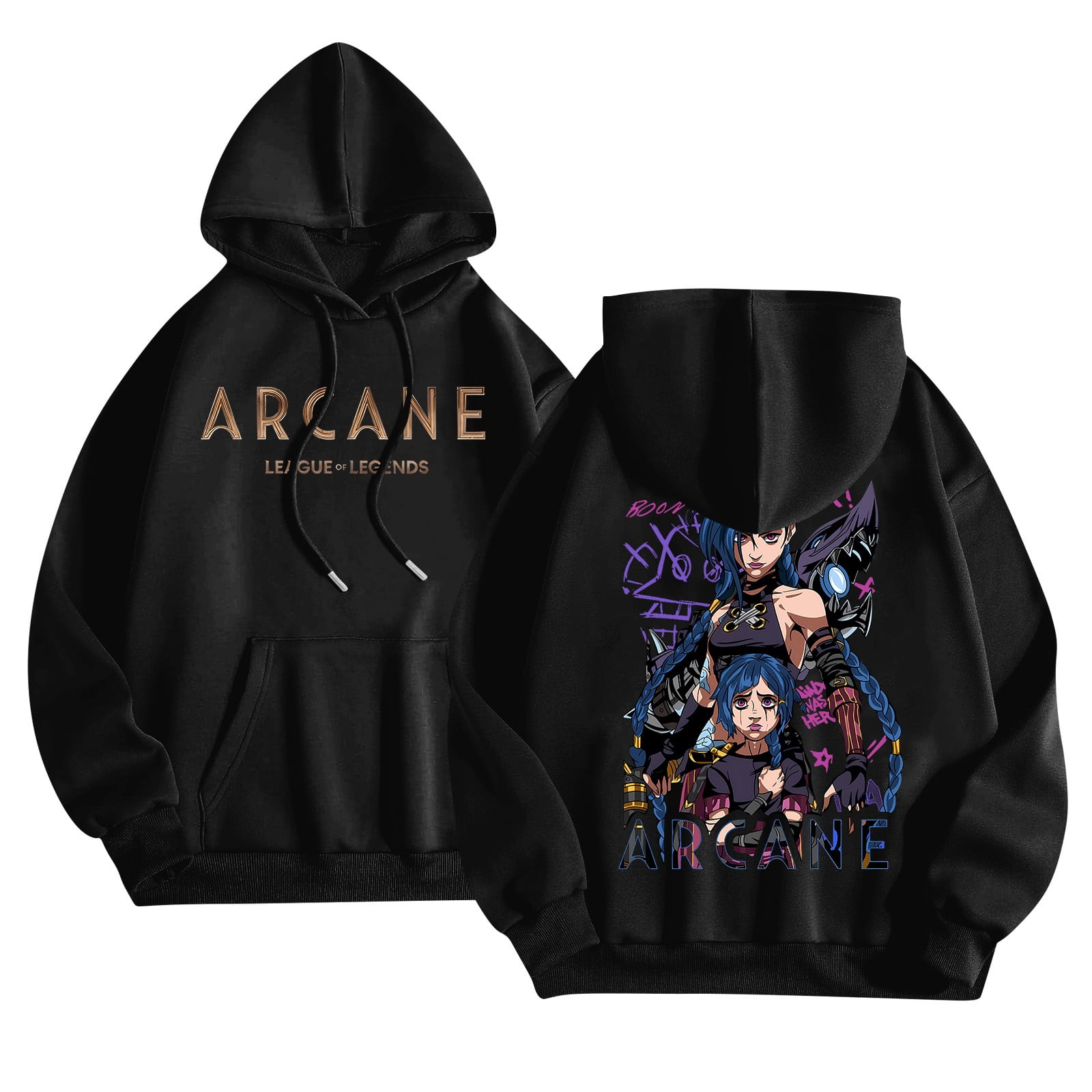 Arcane Shirts Arcane Merch Sweatshirt, Arcane Season 2 Jinx Shirts ...