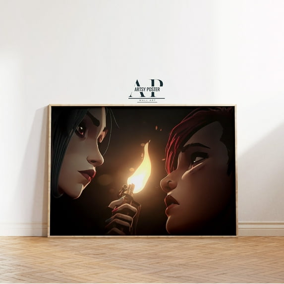 Arcane TV Series : Jinx & Vi, Gamer Room Fine Art - Walmart.com