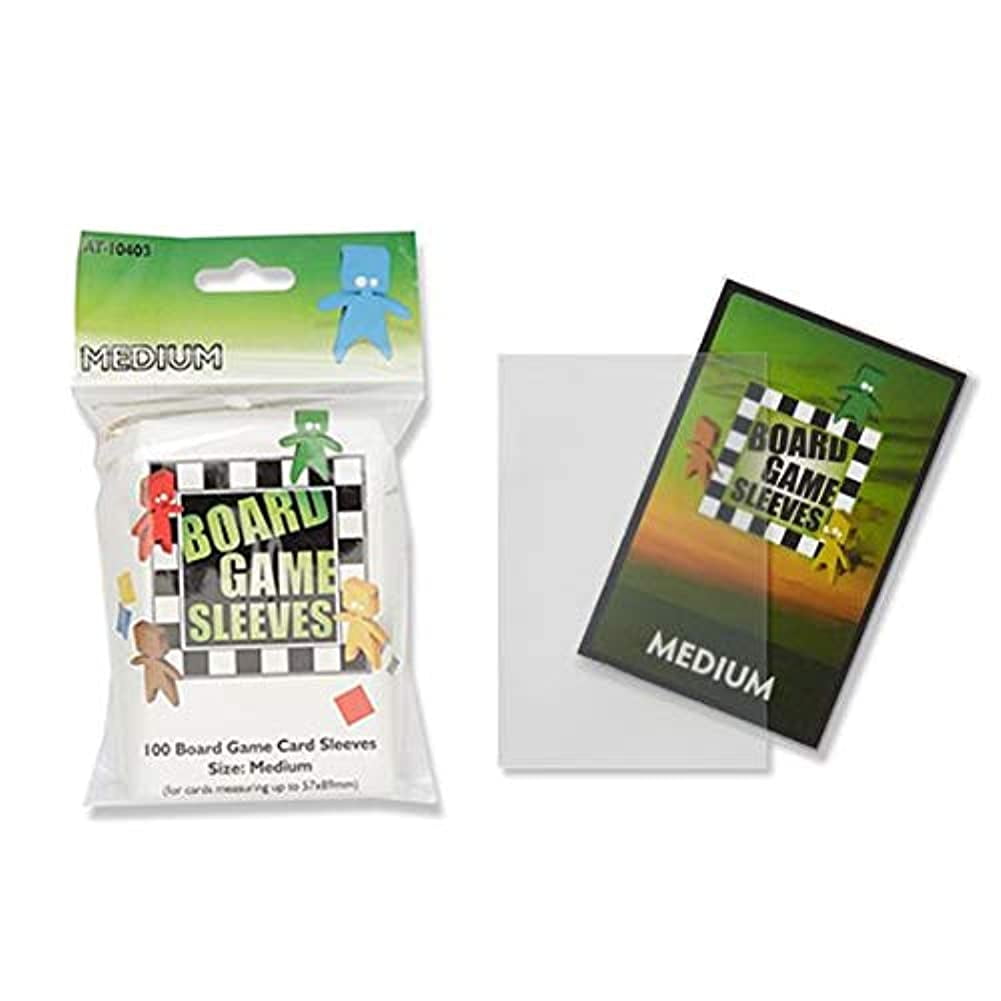 Arcane Tinmen ATM10403 Medium Board Game Card Sleeves Box, Green - 100 ...