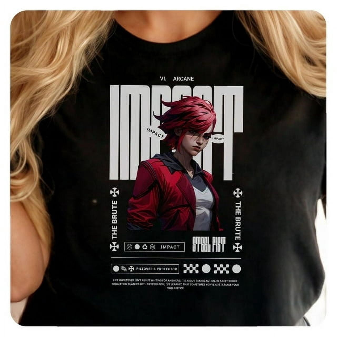 Arcane VI Shirt | Arcane Fanart Shirt - Walmart.com