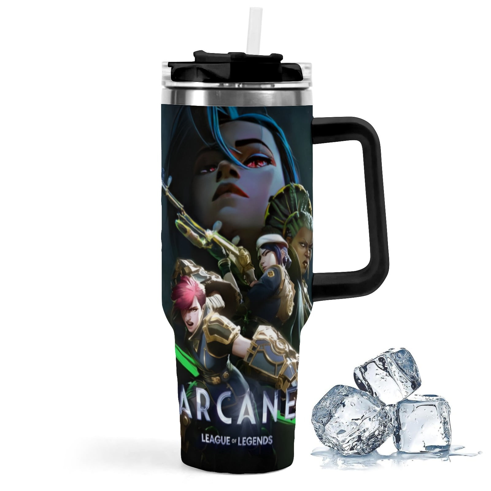 Arcane car cup has an iconic print, is durable with insulation, and ...
