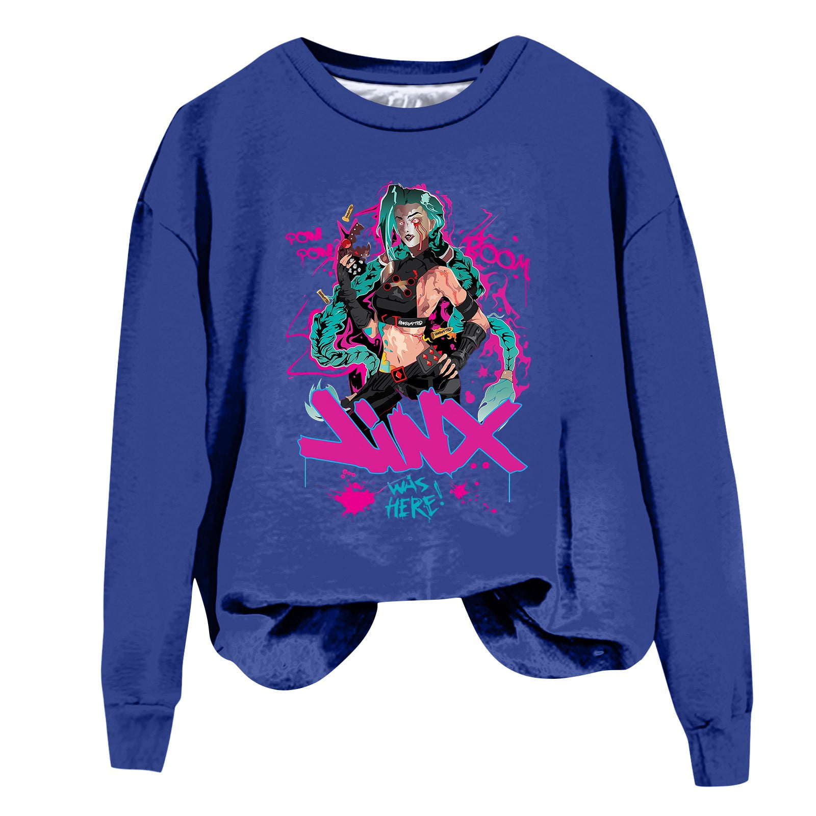 Arcane league of legends: Women's Casual Fashion Print Long Sleeve O ...