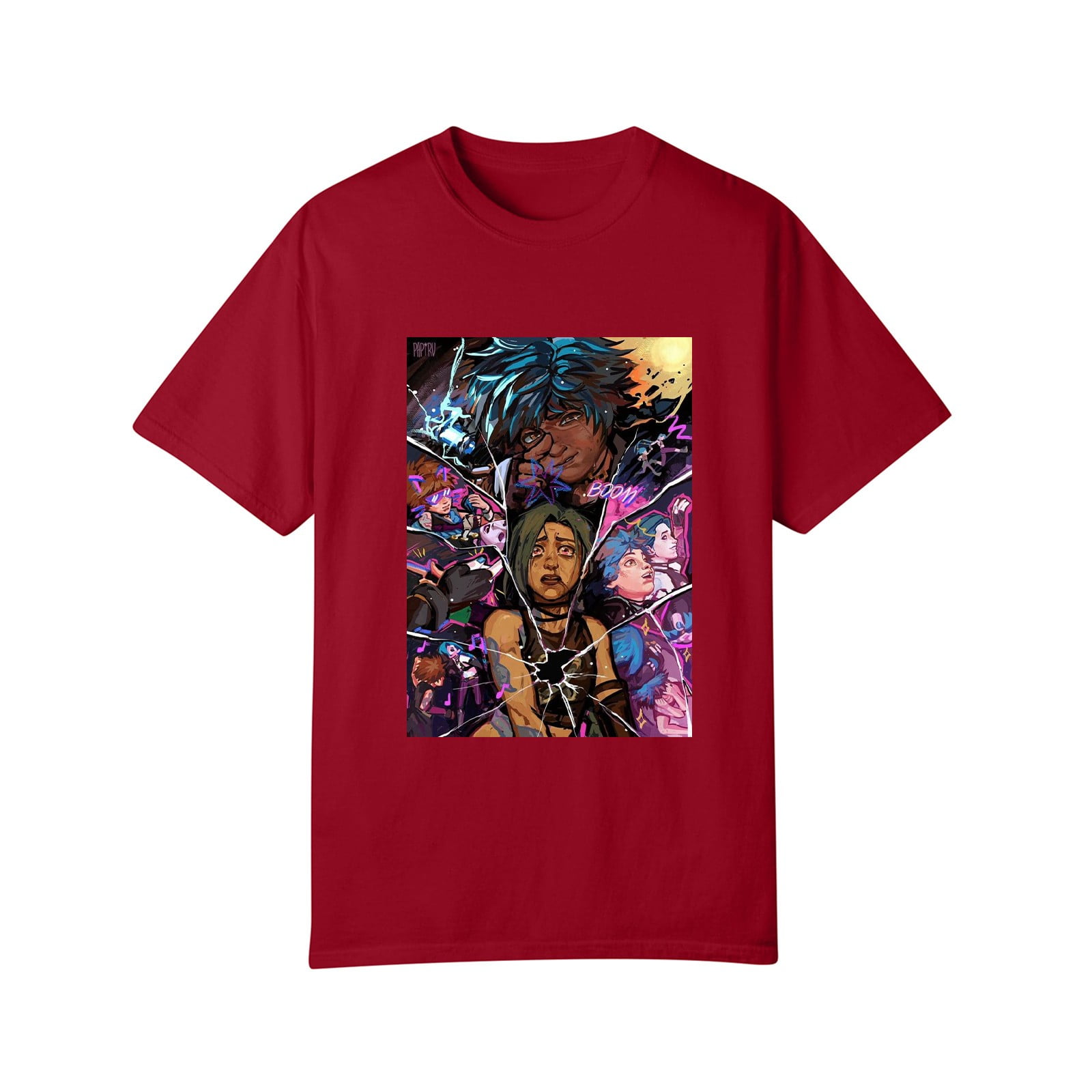 Arcane league of legends hoodie Women's Arcane Printed Neck Short ...