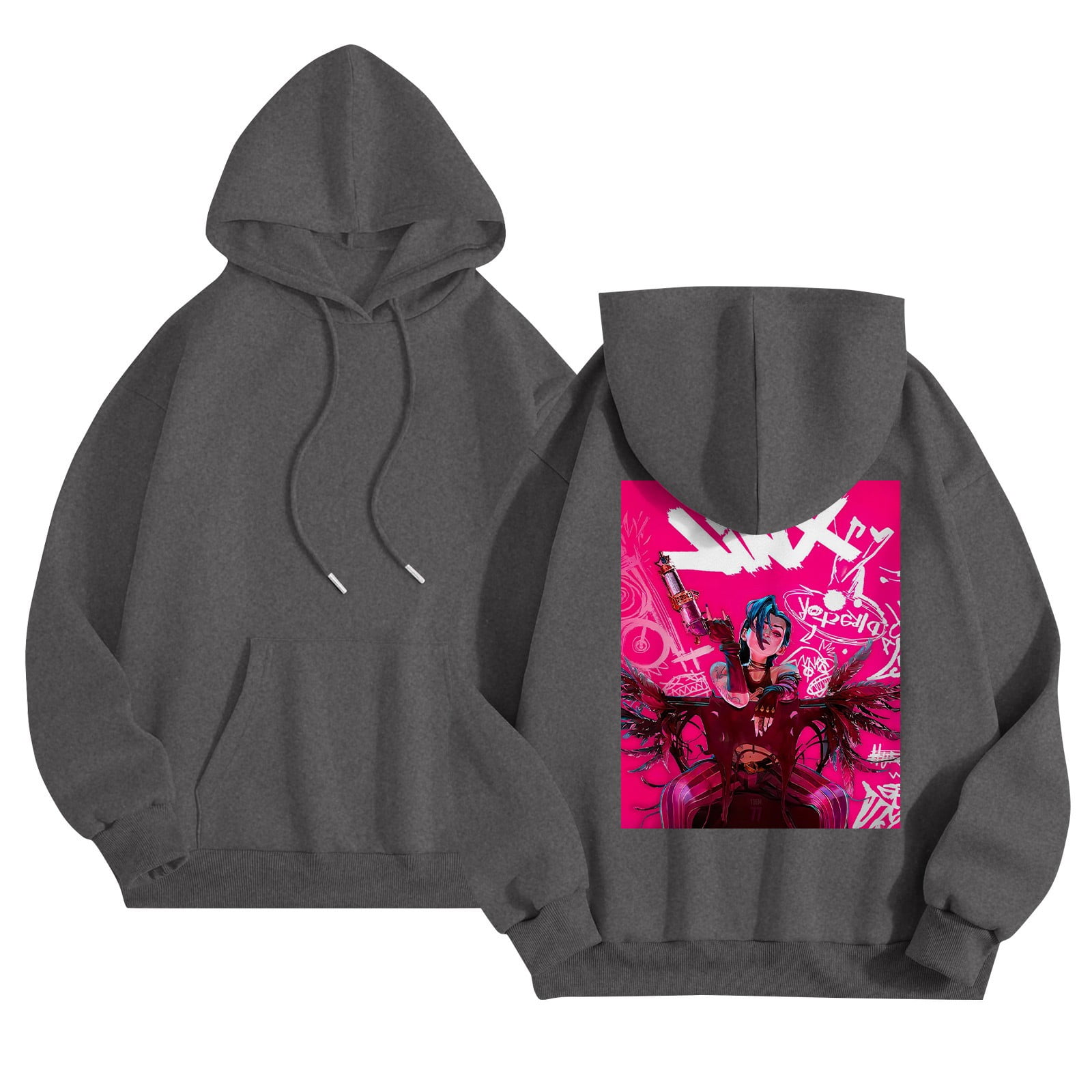 Arcane league of legends hoodie Women's Casual Comfort Plush Long ...