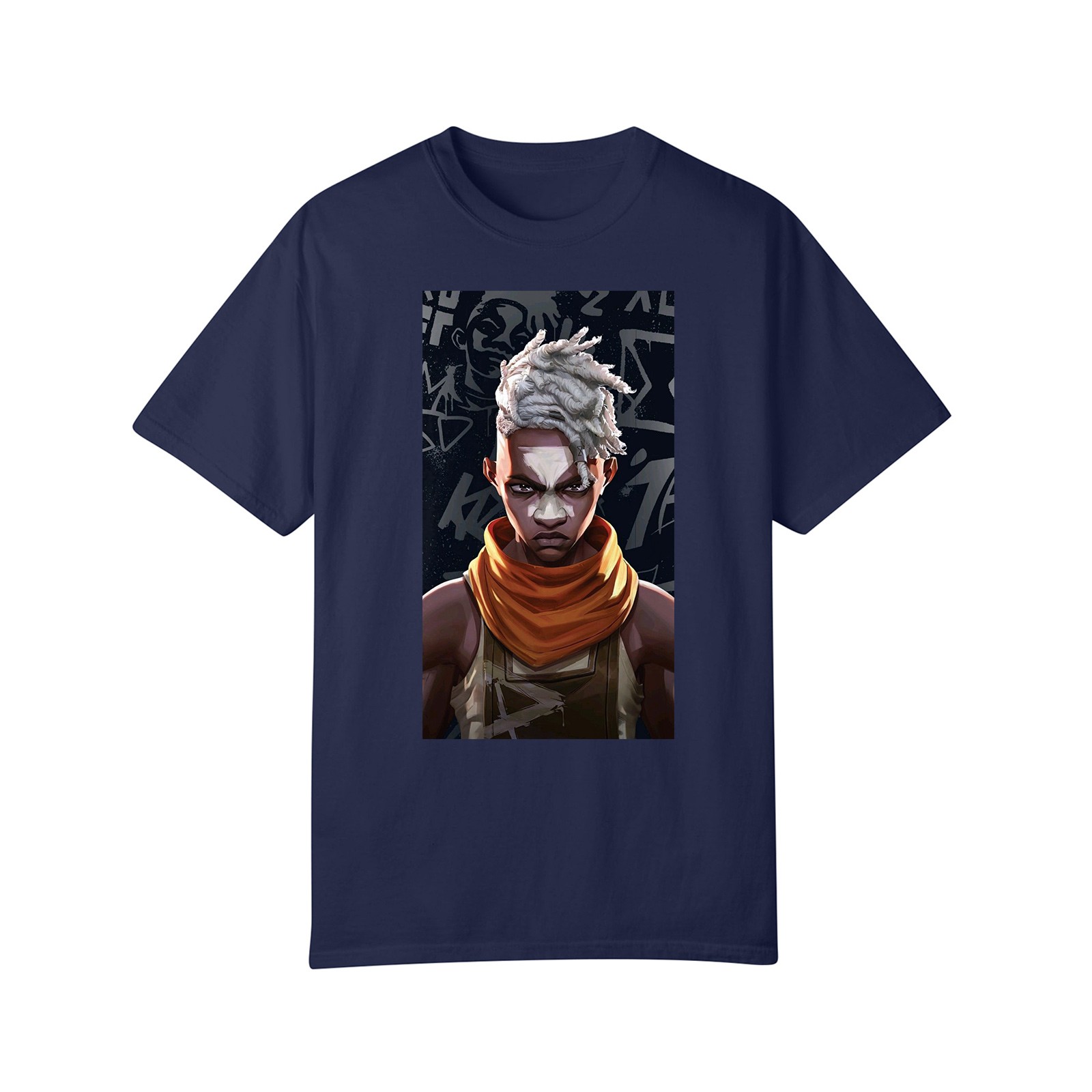 Arcane league of legends jinx arcane Women's Arcane Printed Neck Short ...