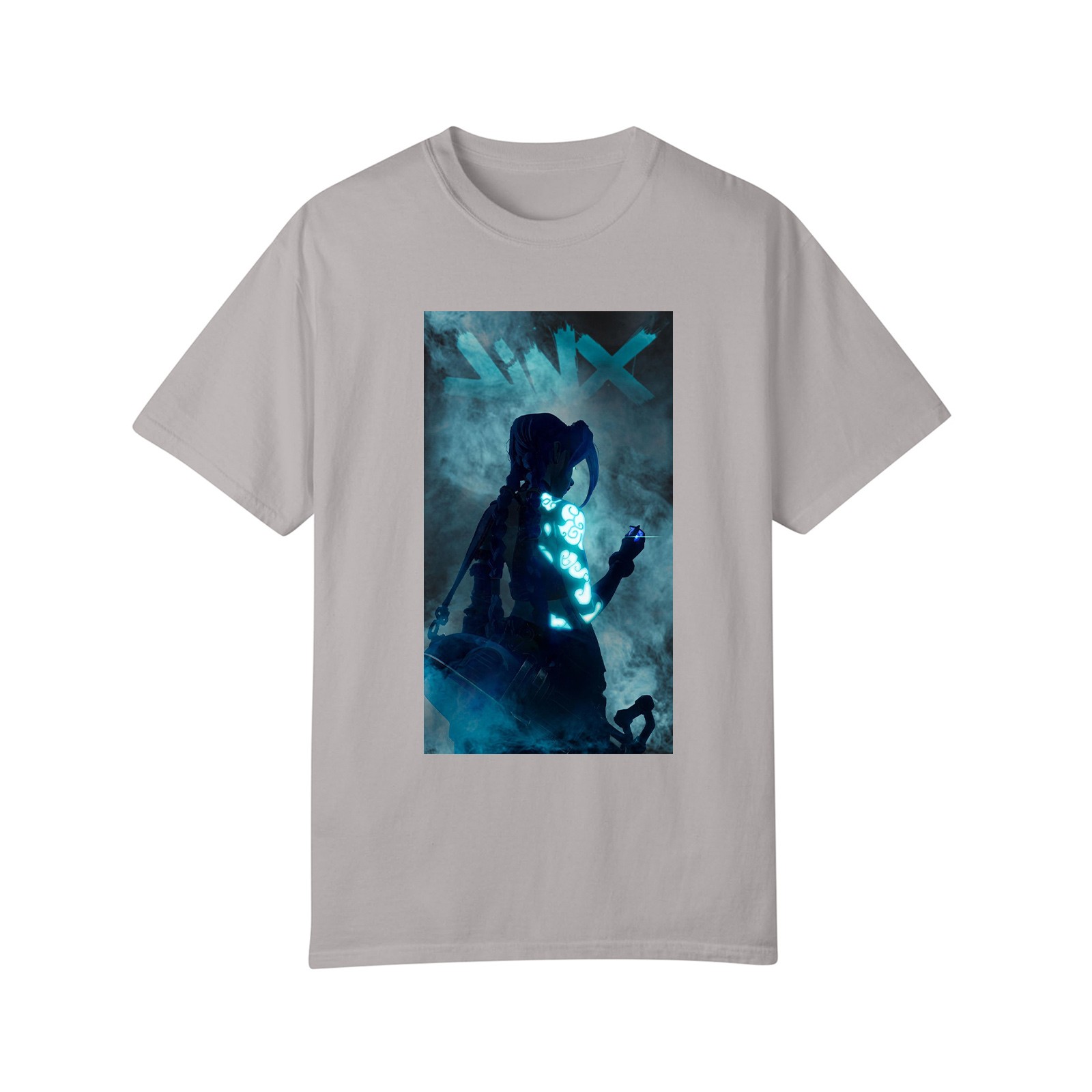 Arcane league of legends jinx arcane Women's Arcane Printed Neck Short ...