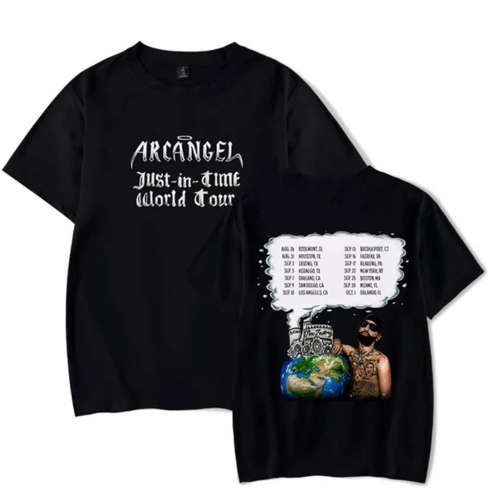 Arcangel Rapper Just in Time Tour T-shirt Women Men HipHop Short Sleeve ...