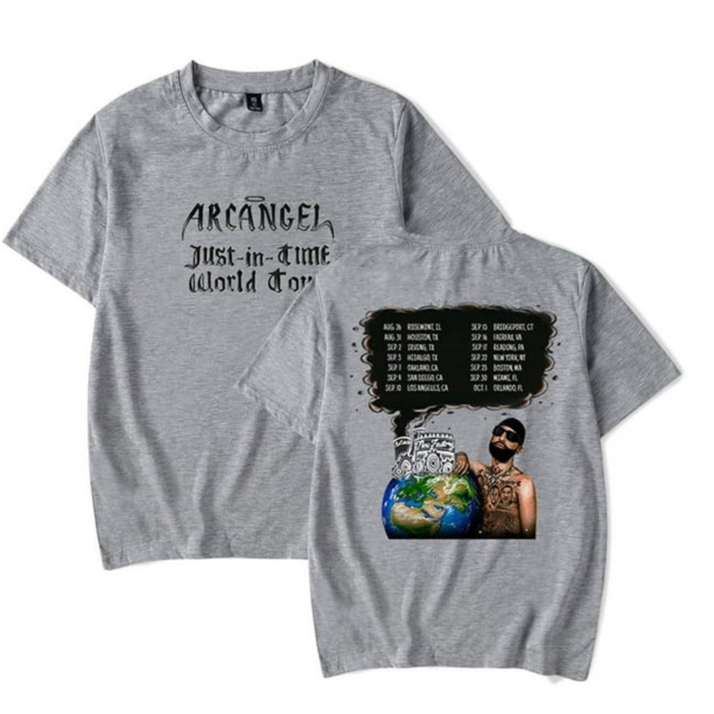 Arcangel Rapper Just in Time Tour T-shirt Women Men HipHop Short Sleeve ...