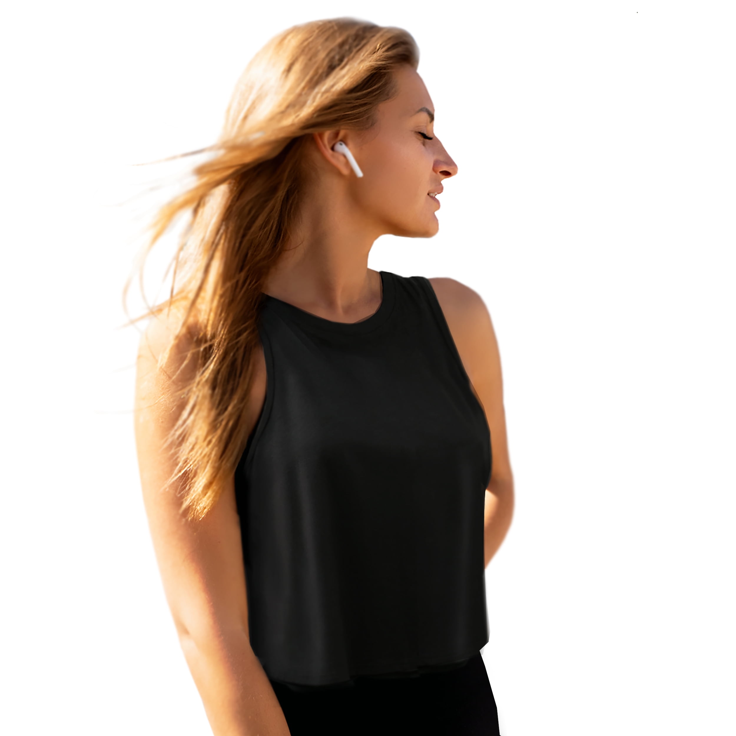 Arcarius Workout Tops for Women, Flowy Crop Top for Gym, Yoga, Exercise ...