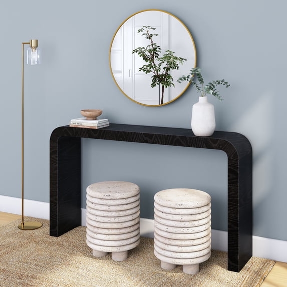 Arcata Console Table (56in / 1420), Noir - Walmart.com