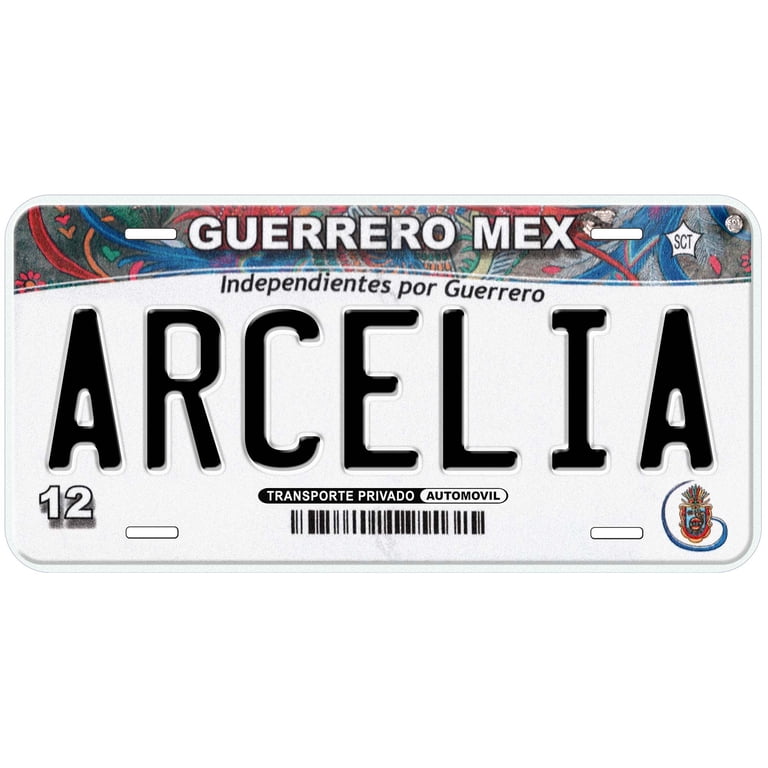 Guerrero License Plate Guerrero Mexico Novelty Metal License Plate Tag