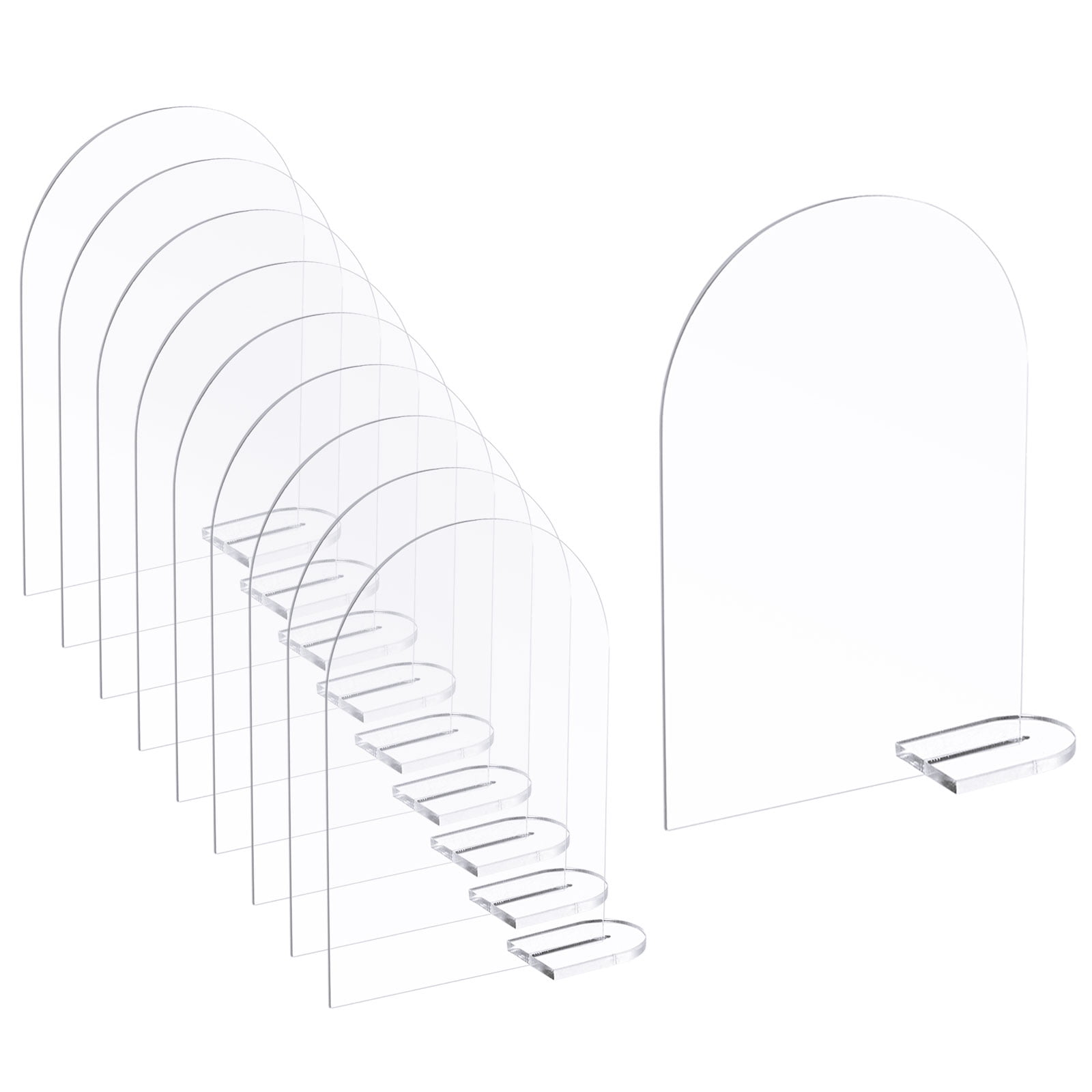 Arch Acrylic Sign, 25pcs Acrylic Wedding Table Numbers with Stands ...